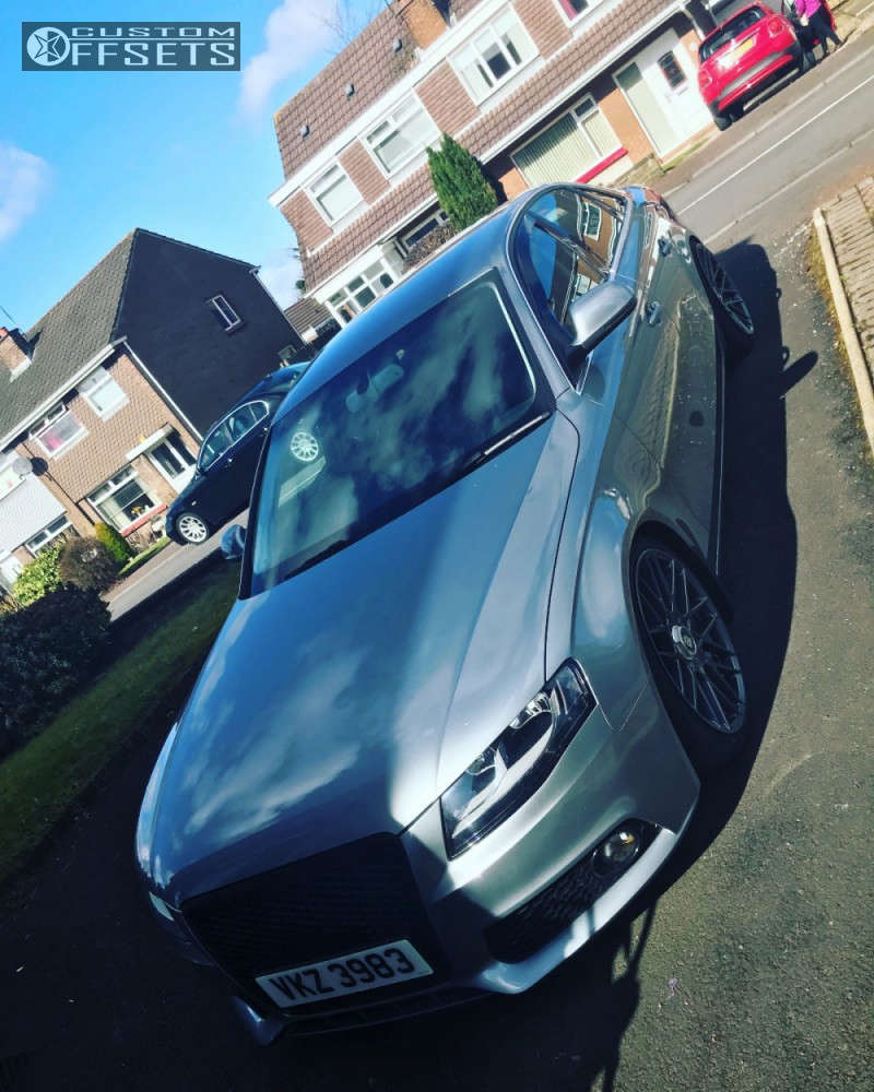 2008 Audi A4 with 19x8.5 45 Rotiform Rse and 235/35R19 Nitto Motivo and ...