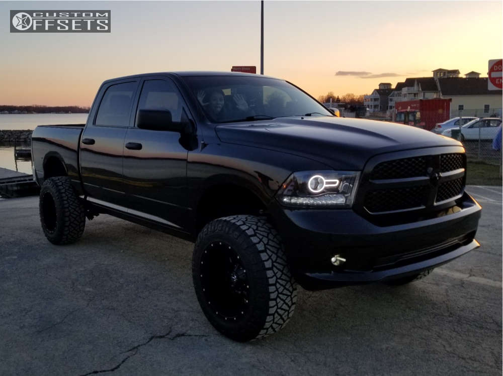 2015 Ram 1500 with 20x12 -44 TIS 535B and 35/12.5R20 Nitto Ridge ...