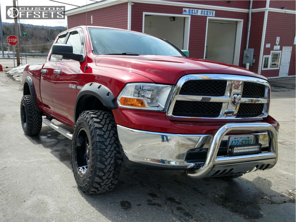 2009 Dodge Ram 1500 with 18x10 -24 Moto Metal Mo970 and 295/70R18 ...