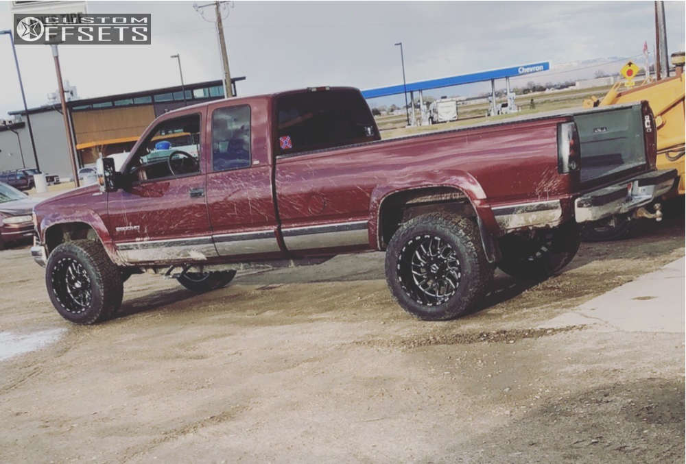 1998 Chevrolet K2500 with 20x12 -44 TIS 544BM and 305/55R20 Falken ...