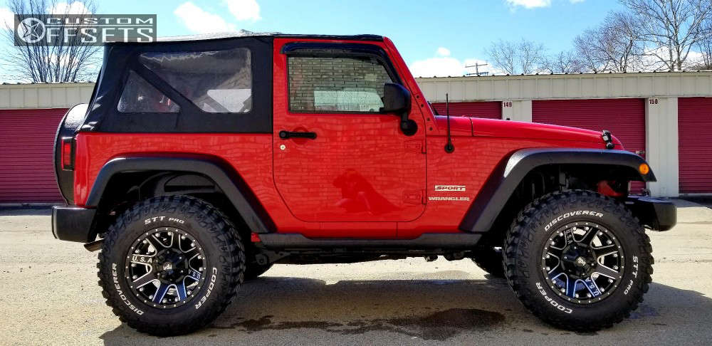 2010 Jeep Wrangler with 17x9 -12 Red Dirt Road Rd04 and 285/70R17 ...
