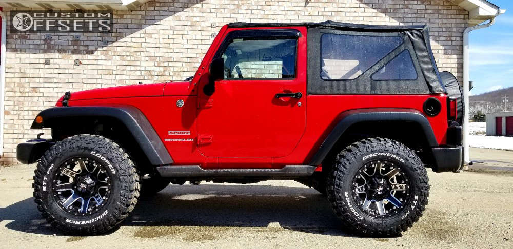 2010 Jeep Wrangler with 17x9 -12 Red Dirt Road Rd04 and 285/70R17 ...