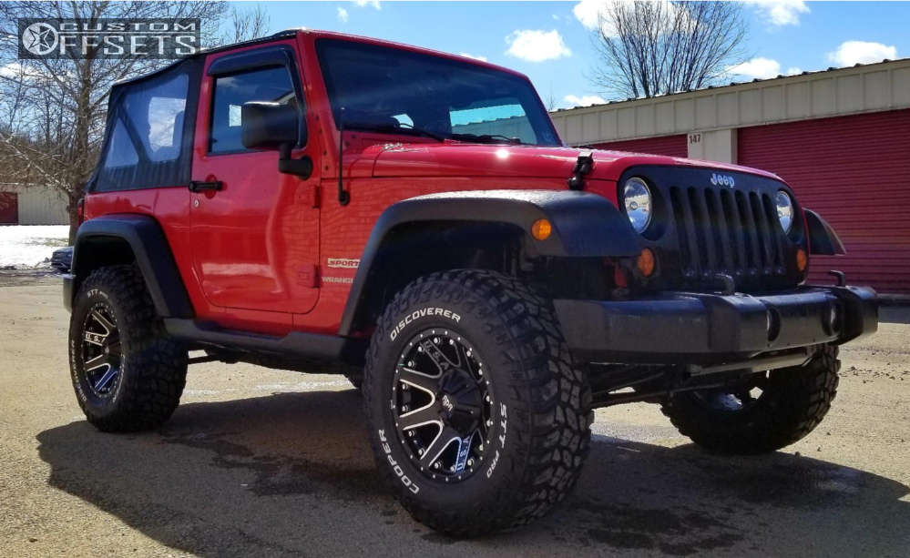 2010 Jeep Wrangler with 17x9 -12 Red Dirt Road Rd04 and 285/70R17 ...