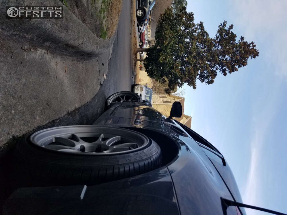 2007 Nissan 350Z with 18x10.5 35 Ambit Ff3 and 245/35R18 Michelin Pilot ...