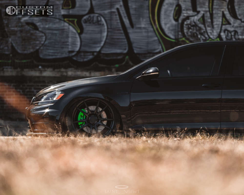 2016 Volkswagen Golf R with 19x8.5 42 Rohana Rf2 and 235/35R19 ...