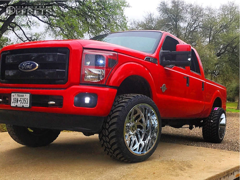 2011 Ford F-250 Super Duty with 24x14 -76 TIS 544V and 35/13.5R24 AMP ...