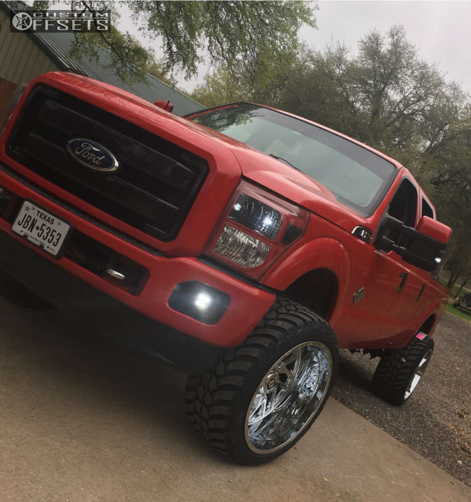 2011 Ford F-250 Super Duty with 24x14 -76 TIS 544V and 35/13.5R24 AMP ...