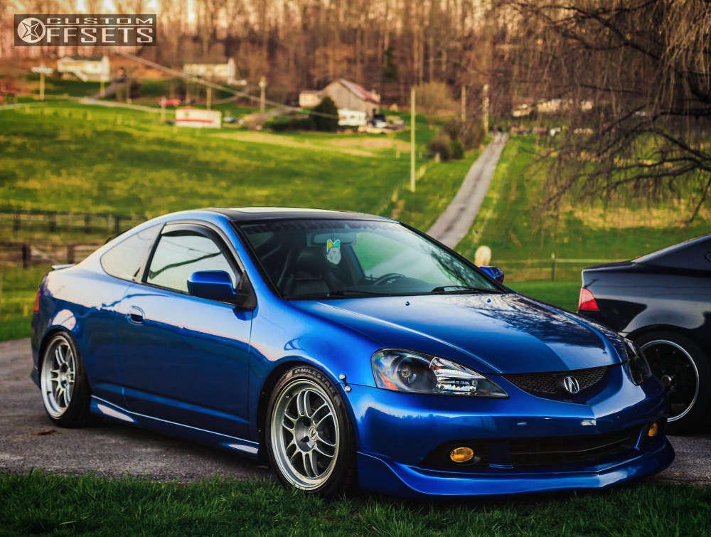 2005 Acura RSX with 17x9 35 Enkei RPF1 and 225/45R17 Nitto Neo Gen and Coilovers | Custom Offsets