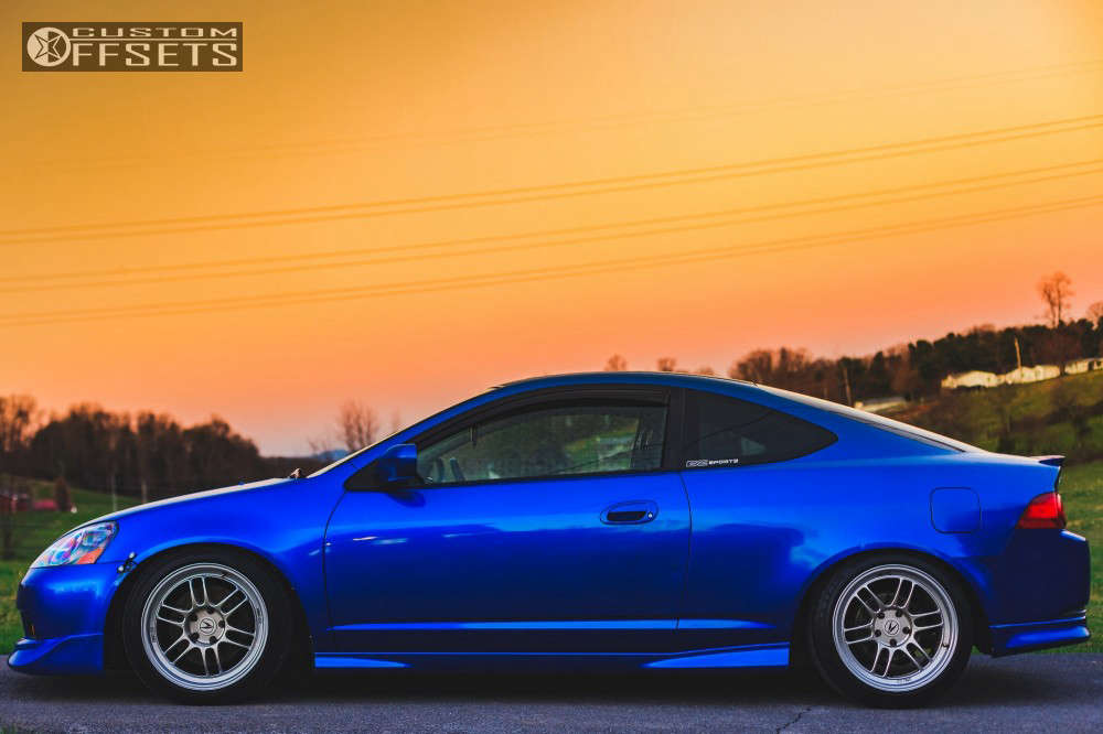 2005 Acura RSX with 17x9 35 Enkei RPF1 and 225/45R17 Nitto Neo Gen and Coilovers | Custom Offsets