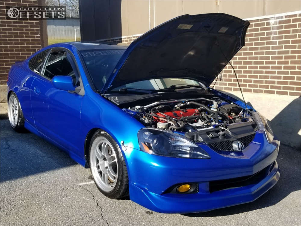 2005 Acura RSX with 17x9 35 Enkei RPF1 and 225/45R17 Nitto Neo Gen and Coilovers | Custom Offsets