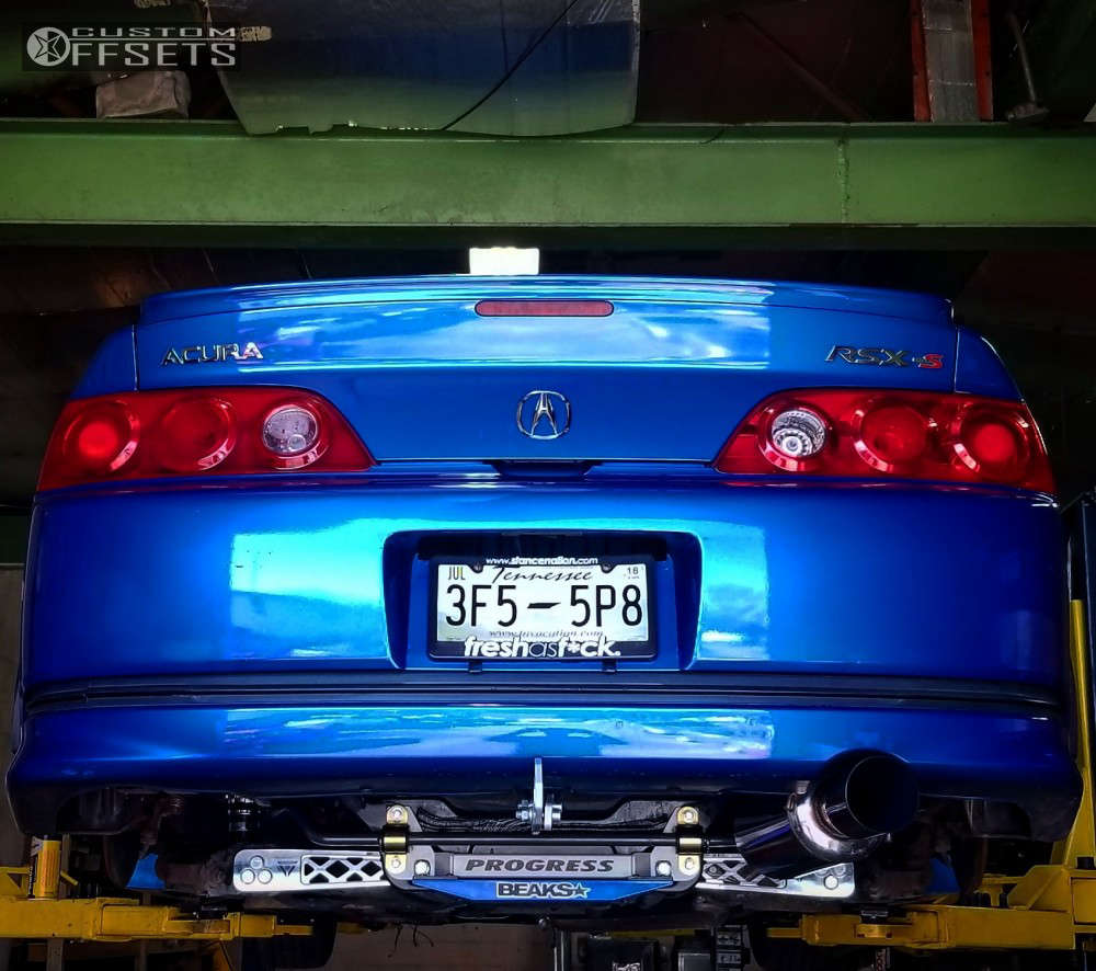 2005 Acura RSX with 17x9 35 Enkei RPF1 and 225/45R17 Nitto Neo Gen and Coilovers | Custom Offsets