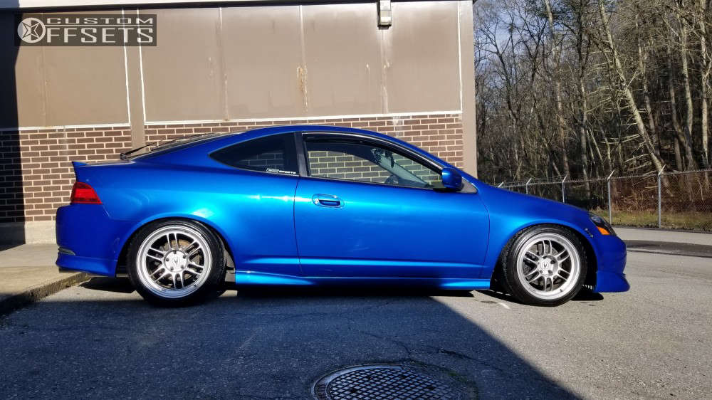 2005 Acura RSX with 17x9 35 Enkei RPF1 and 225/45R17 Nitto Neo Gen and Coilovers | Custom Offsets