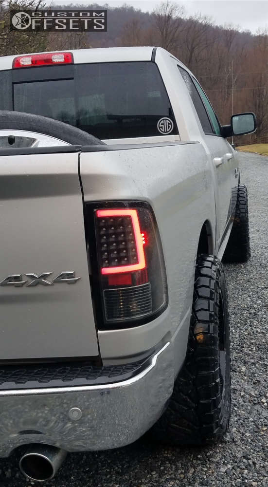 2015 Ram 1500 with 20x10 -19 Ballistic Rage and 35/12.5R20 Nitto Ridge ...