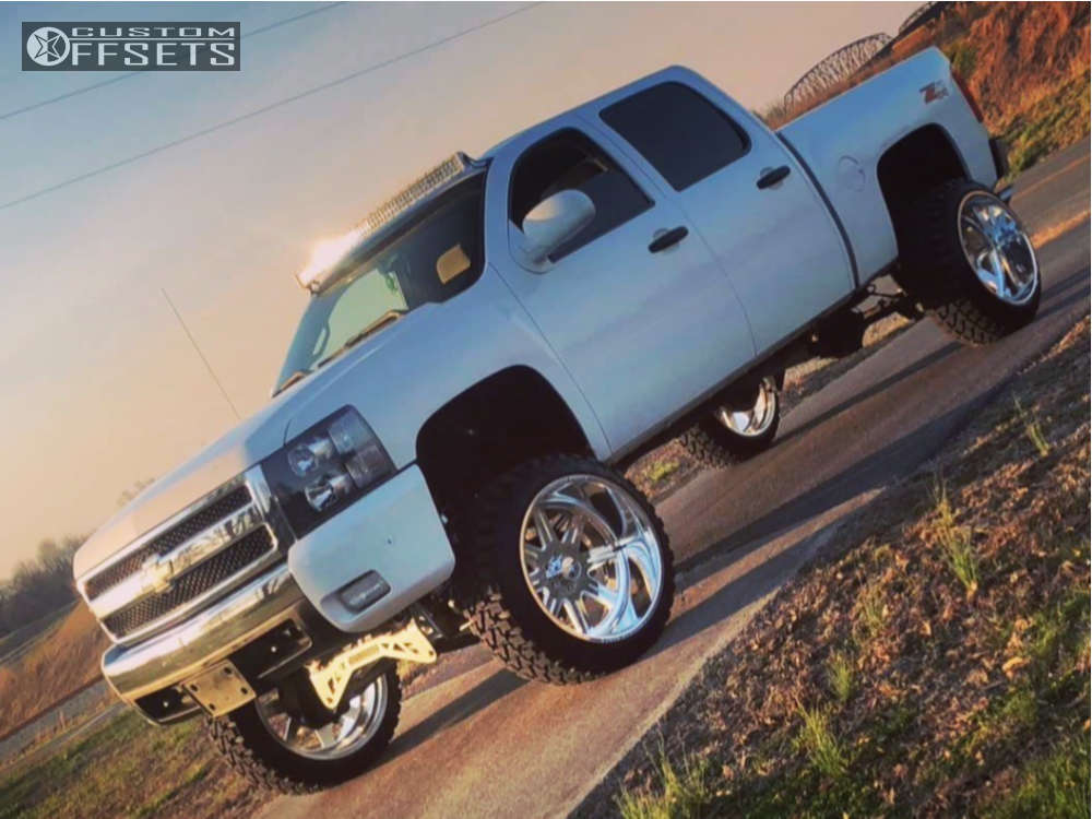 2008 Chevrolet Silverado 1500 with 24x14 -73 American Force Legend Ss ...