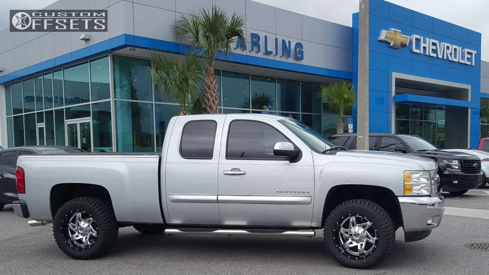 2013 Chevrolet Silverado 1500 with 20x10 -18 Fuel Rocker and 33/12.5R20 ...