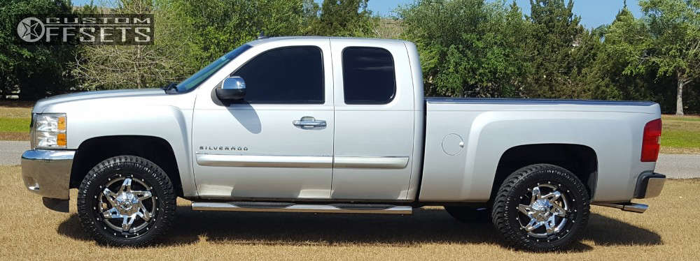 2013 Chevrolet Silverado 1500 with 20x10 -18 Fuel Rocker and 33/12.5R20 ...