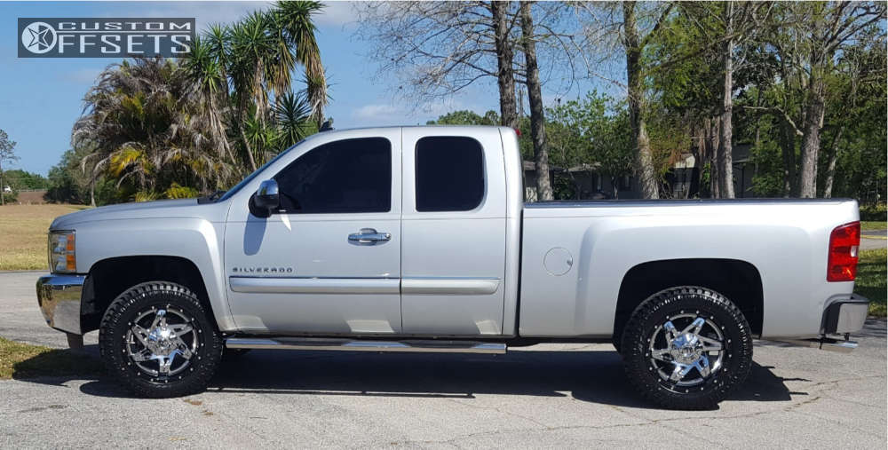 2013 Chevrolet Silverado 1500 with 20x10 -18 Fuel Rocker and 33/12.5R20 ...