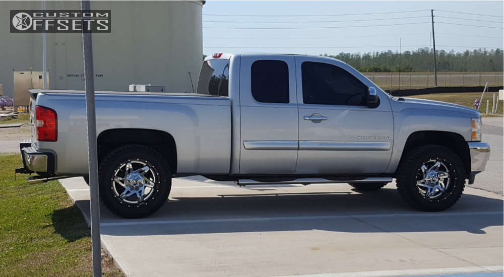 2013 Chevrolet Silverado 1500 with 20x10 -18 Fuel Rocker and 33/12.5R20 ...