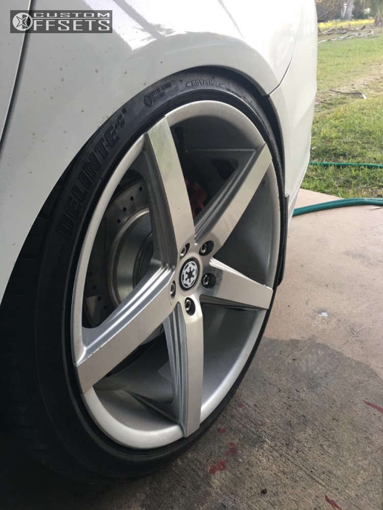 2013 Ford Fusion with 20x8.5 35 Rosso Affinity and 265/35R20 Delinte D7 ...