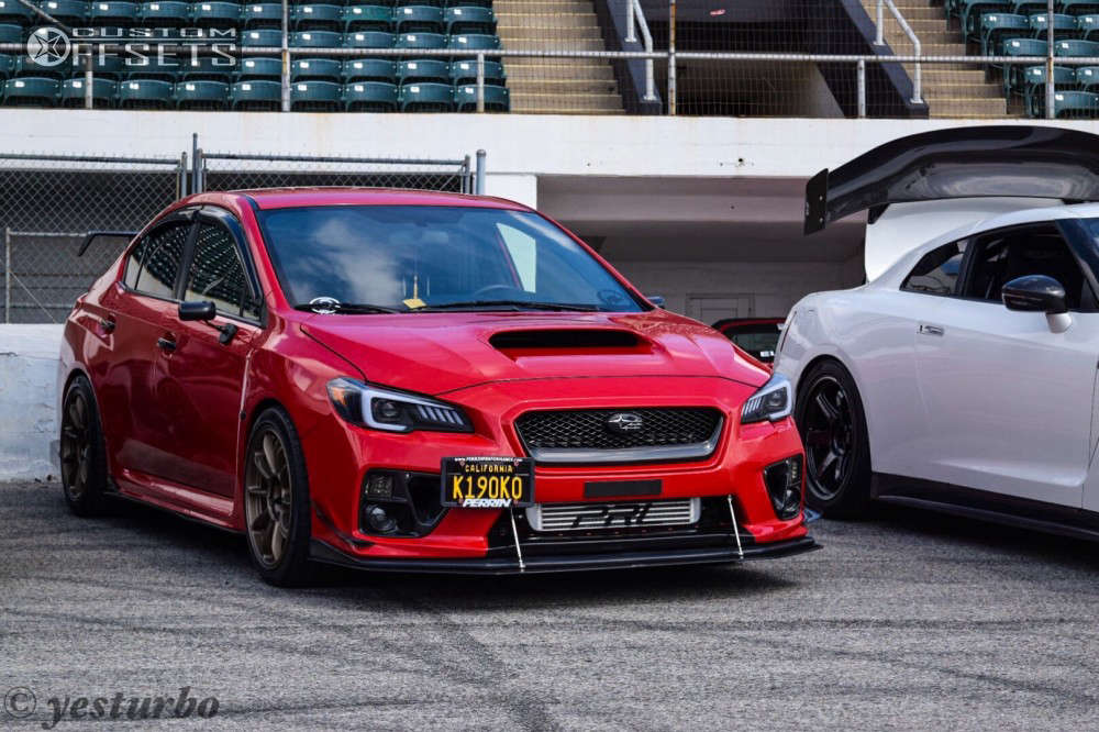 2017 Subaru WRX with 18x9.5 35 Ambit Rt8 and 265/35R18 Kumho Ecsta and ...