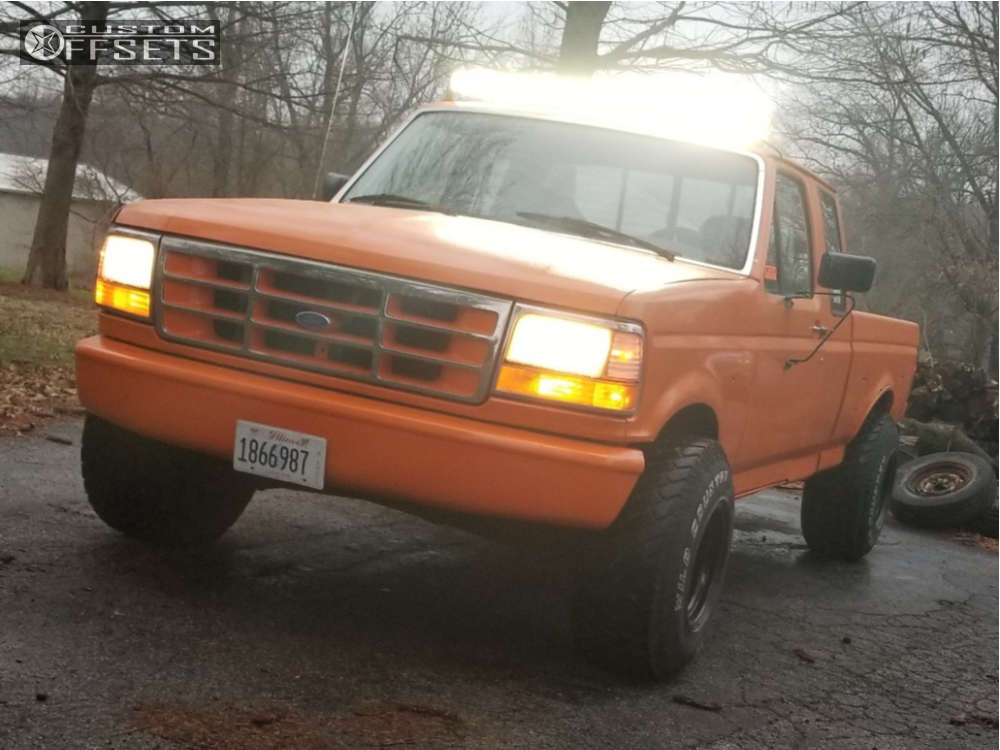 1995 Ford F-150 with 15x14 -76 Bart Wheels Super Trucker and 33/12.5R15 ...