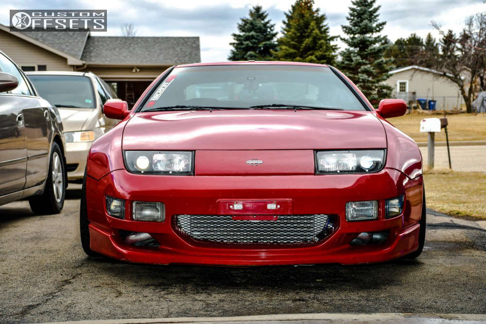1991 Nissan 300ZX with 18x9.5 22 Work Meister and 255/35R18 Bridgestone ...