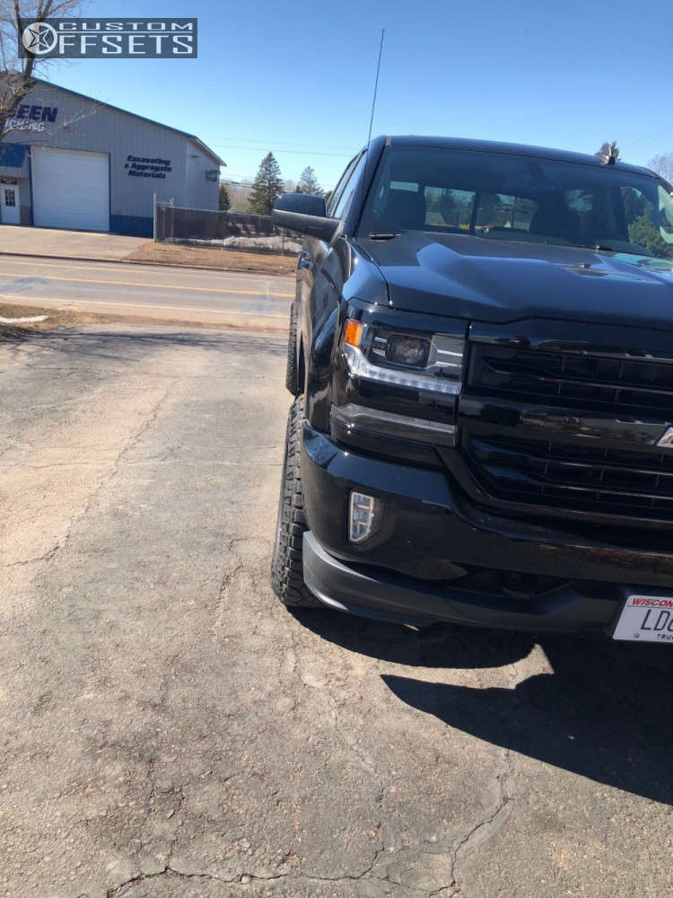 2018 Chevrolet Silverado 1500 with 18x9 -12 Fuel Maverick D610 and 275 ...