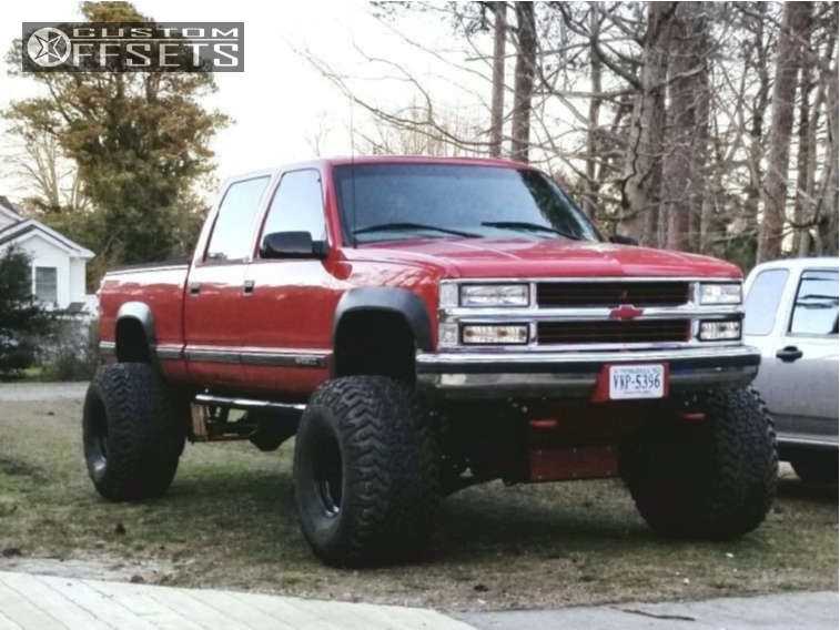 1999 Chevrolet K2500 with 15x14 -101 Bart Wheels Super Trucker and 40/ ...