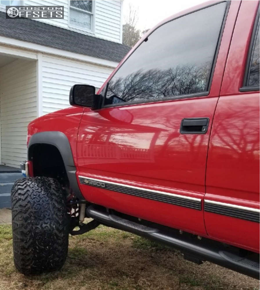 1999 Chevrolet K2500 with 15x14 -101 Bart Wheels Super Trucker and 40/ ...