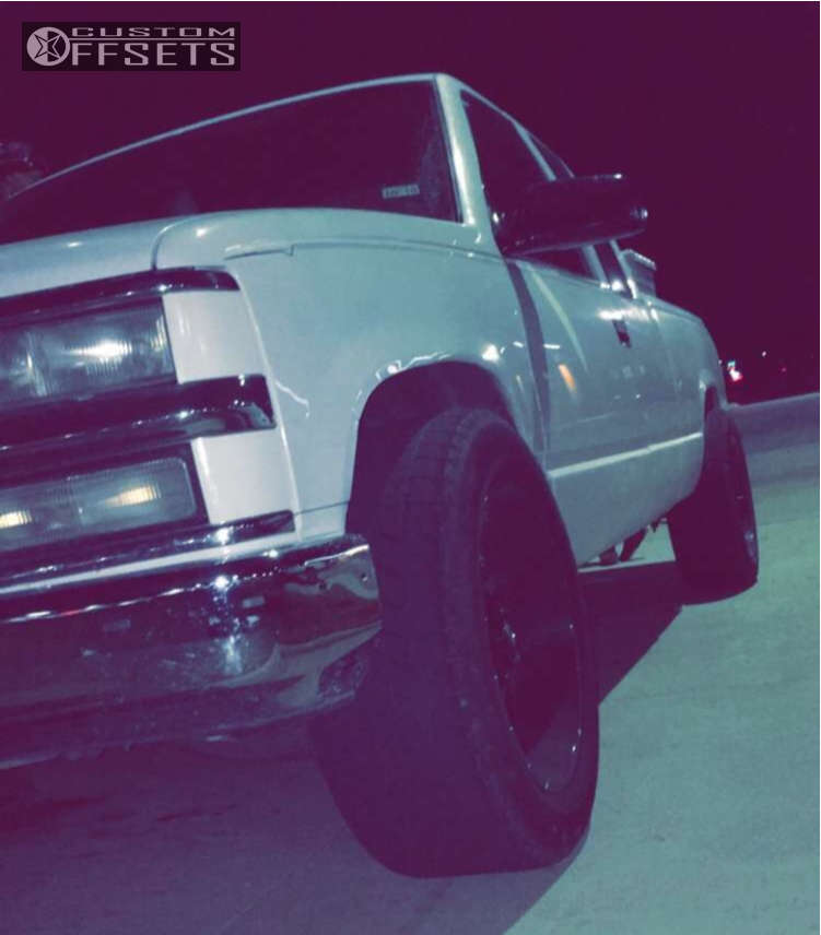 1998 Chevrolet C1500 with 20x10 -24 Xtreme Mudder Xm-313 and 275/55R20 ...