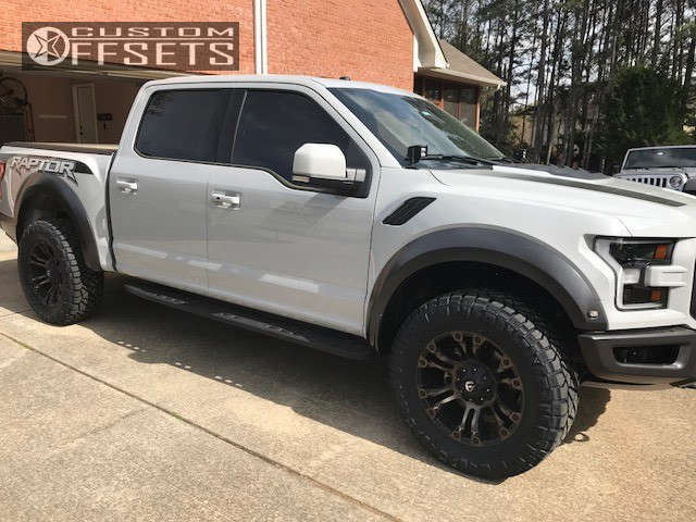 2017 Ford Raptor with 20x9 1 Fuel Vapor and 35/12.5R20 Nitto Ridge ...