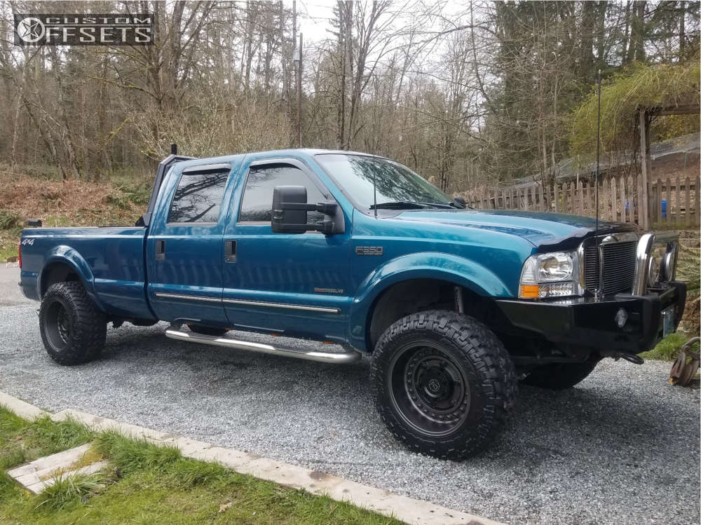 2000 Ford F-350 Super Duty with 20x12 -44 Black Rhino Armory and 35/12 ...