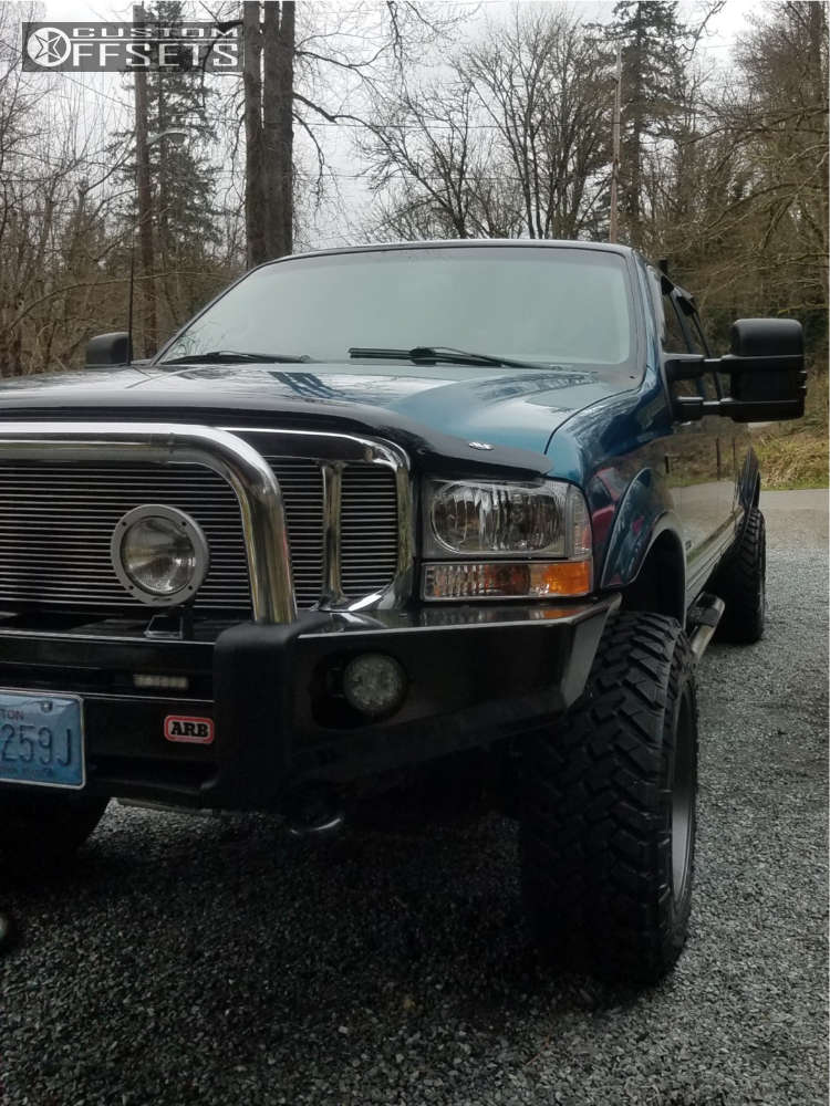 2000 Ford F-350 Super Duty with 20x12 -44 Black Rhino Armory and 35/12 ...