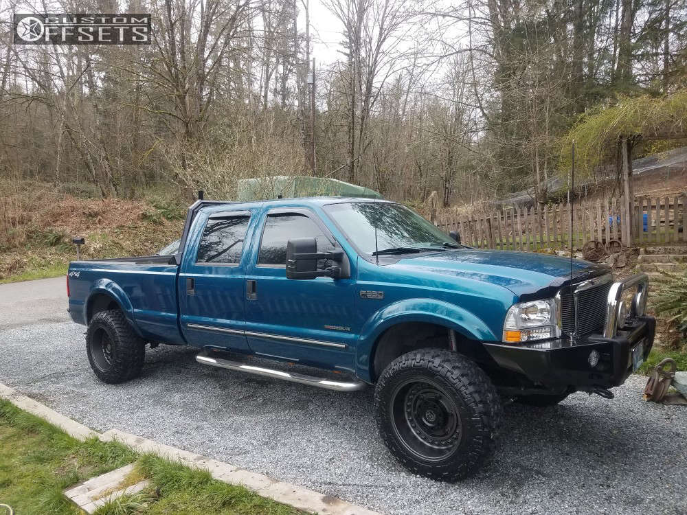 2000 Ford F-350 Super Duty with 20x12 -44 Black Rhino Armory and 35/12 ...