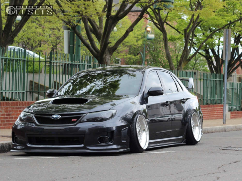 Stanced Sti Hatch Wheels
