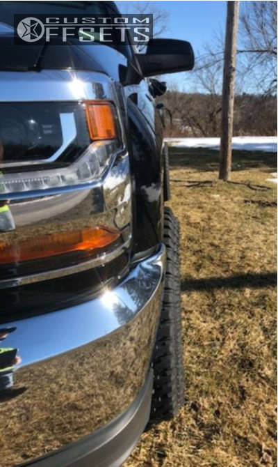 2017 Chevrolet Silverado 1500 with 20x10 -24 Fuel Coupler and 285/55R20 ...
