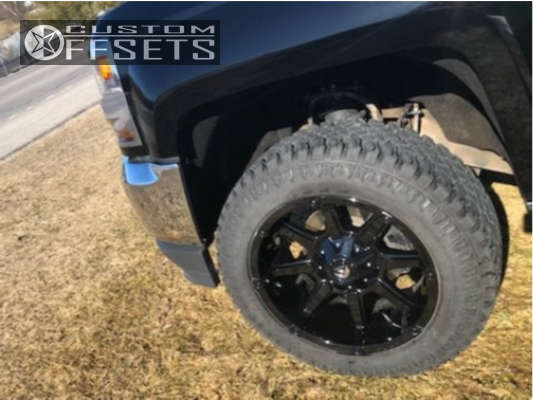 2017 Chevrolet Silverado 1500 with 20x10 -24 Fuel Coupler and 285/55R20 ...