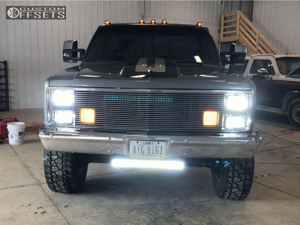 1987 Chevrolet V20 with 16x8 -4 American Eagle 187 and 305/70R16 Mickey ...