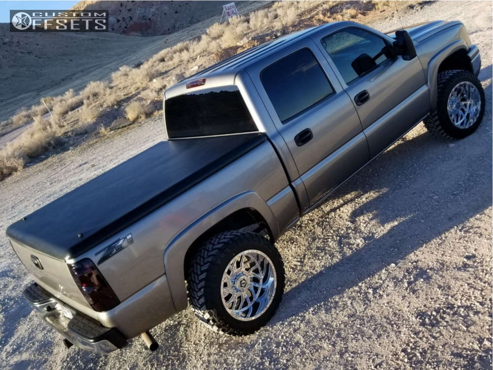 2006 Chevrolet Silverado 1500 with 20x12 -44 TIS Forged F51p1 and 33/12 ...