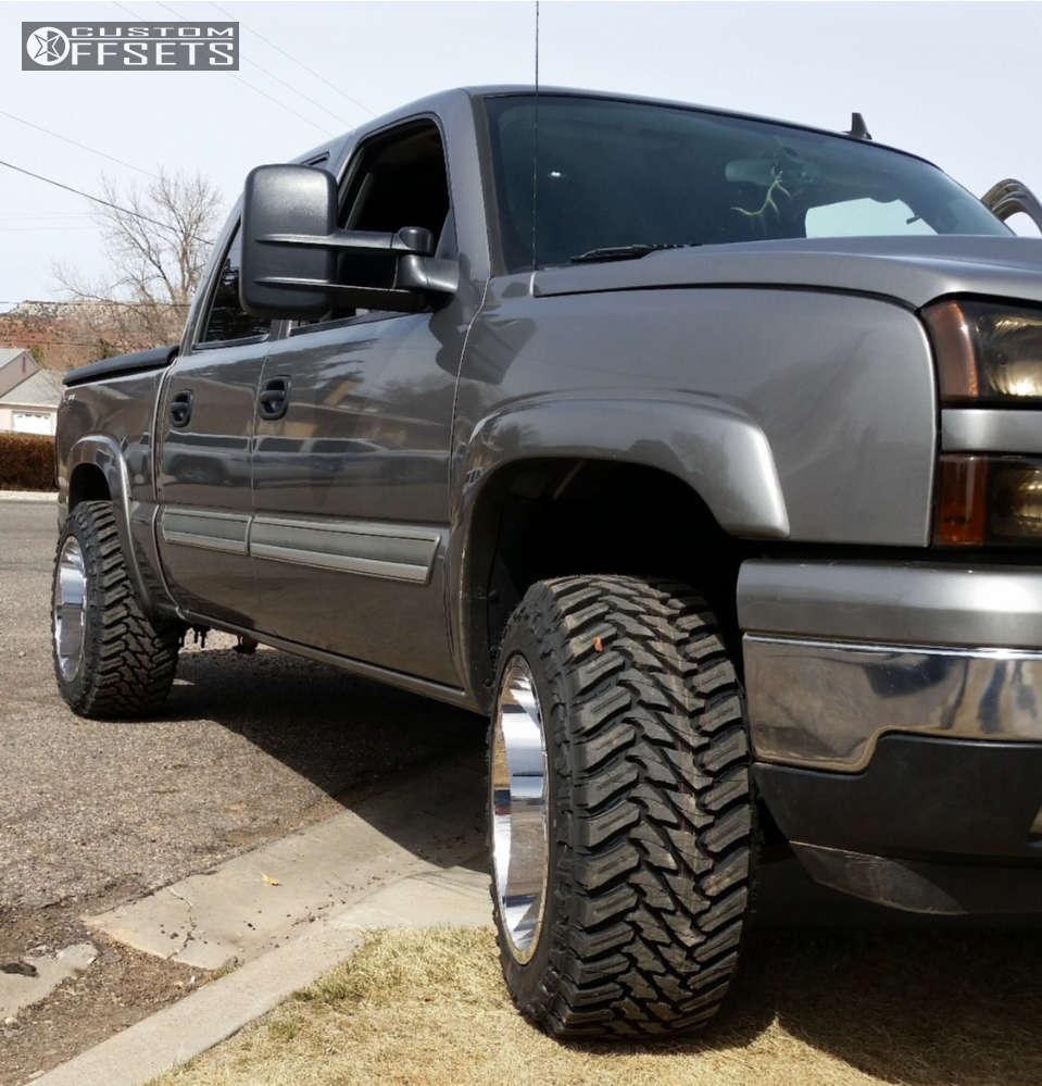 2006 Chevrolet Silverado 1500 with 20x12 -44 TIS Forged F51p1 and 33/12 ...