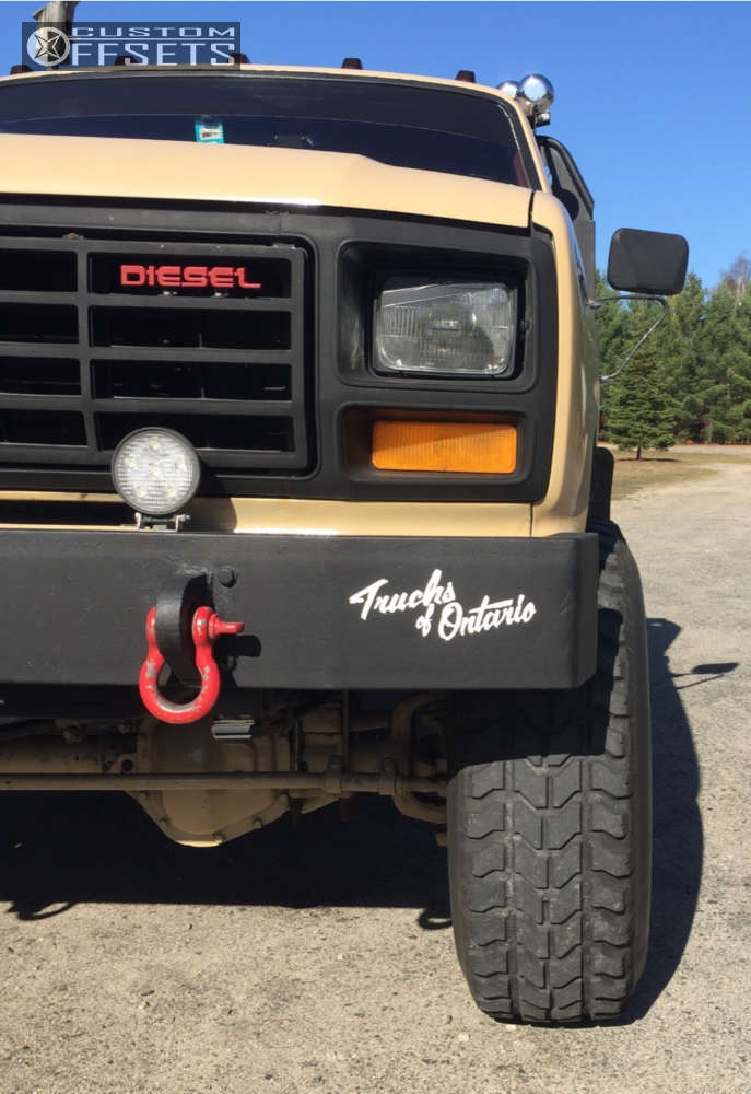 1986 Ford F-250 with 16x10 -25 Axe Offroad 58 and 37/12.5R16 Goodyear ...