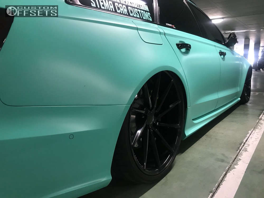 2013 Audi A6 Quattro with 22x10.5 42 Vossen Cvt and 295/35R22 Michelin ...