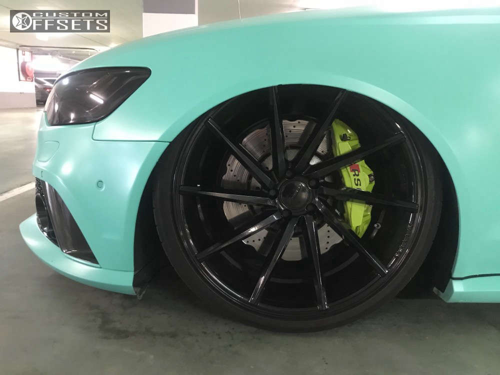 2013 Audi A6 Quattro with 22x10.5 42 Vossen Cvt and 295/35R22 Michelin ...