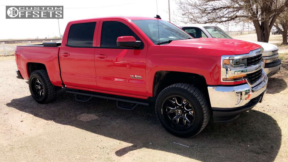 2018 Chevrolet Silverado 1500 with 20x10 -19 Hostile Rage and 275/55R20 ...