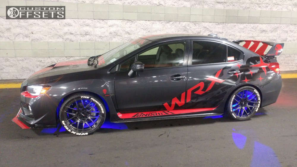 2017 Subaru WRX with 19x8.75 35 XXR 530 and 265/30R19 Lizetti LZ2 and ...