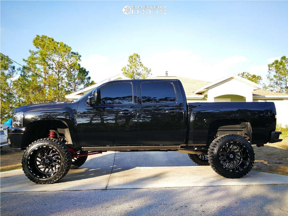 2013 Chevrolet Silverado 1500 with 22x14 -76 TIS 544BM and 325/50R22 ...