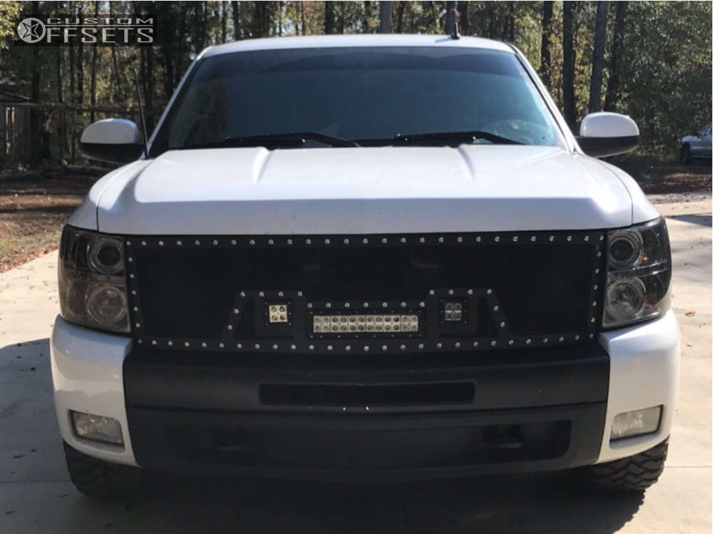 2011 Chevrolet Silverado 1500 with 18x9 20 V-Rock Overdrive and 285 ...