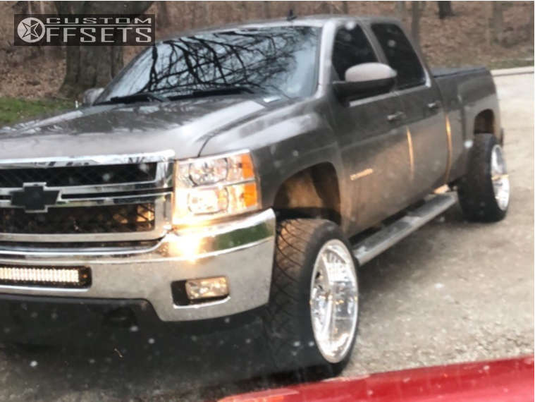 2012 Chevrolet Silverado 2500 HD with 22x12 -40 American Force Flex Ss ...