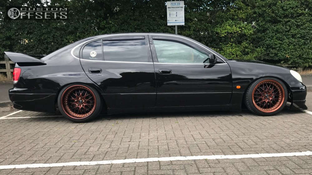 2000 Lexus GS300 with 18x10 0 Work Cr01 and 285/35R18 Bridgestone A/t ...