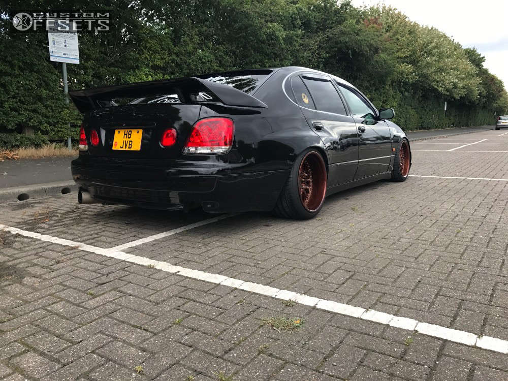 2000 Lexus GS300 with 18x10 0 Work Cr01 and 285/35R18 Bridgestone A/t ...